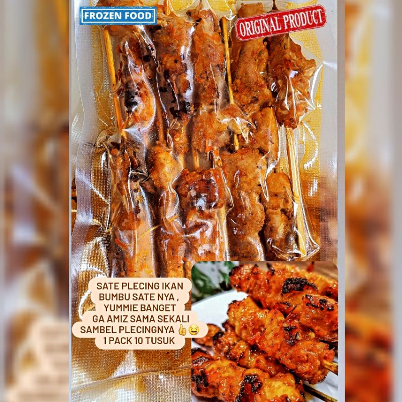 Jual SATE PLECING IKAN 10TUSUK / PEPES IKAN BALI | Shopee Indonesia