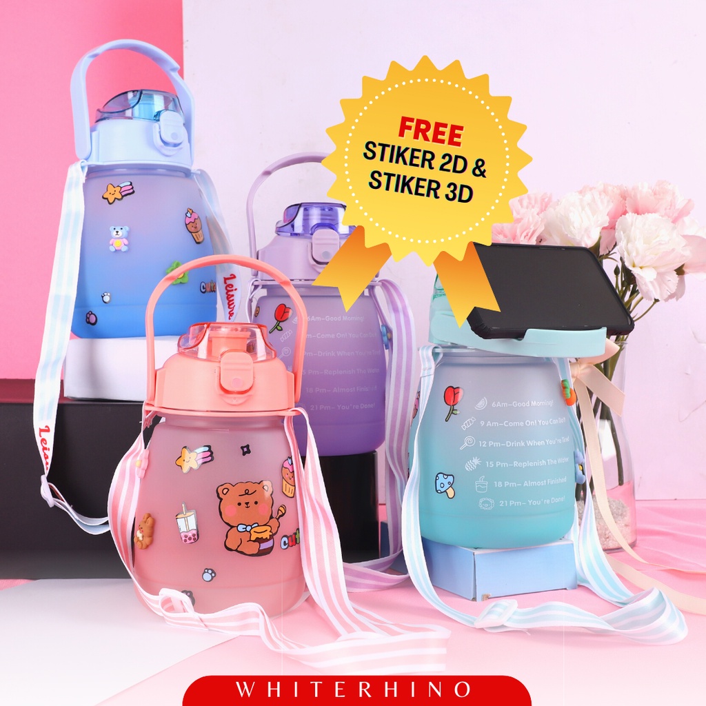 Jual Botol Minum VIRAL GEMOY 1,3 Liter FREE STIKER 2D 3D BOTOL MINUM ...