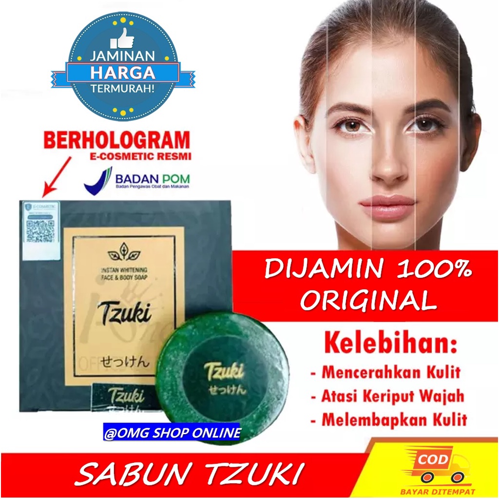 Jual Sabun Tzuki Asli BPOM Brightening Soap Tzuki Soap Sabun Pemutih ...