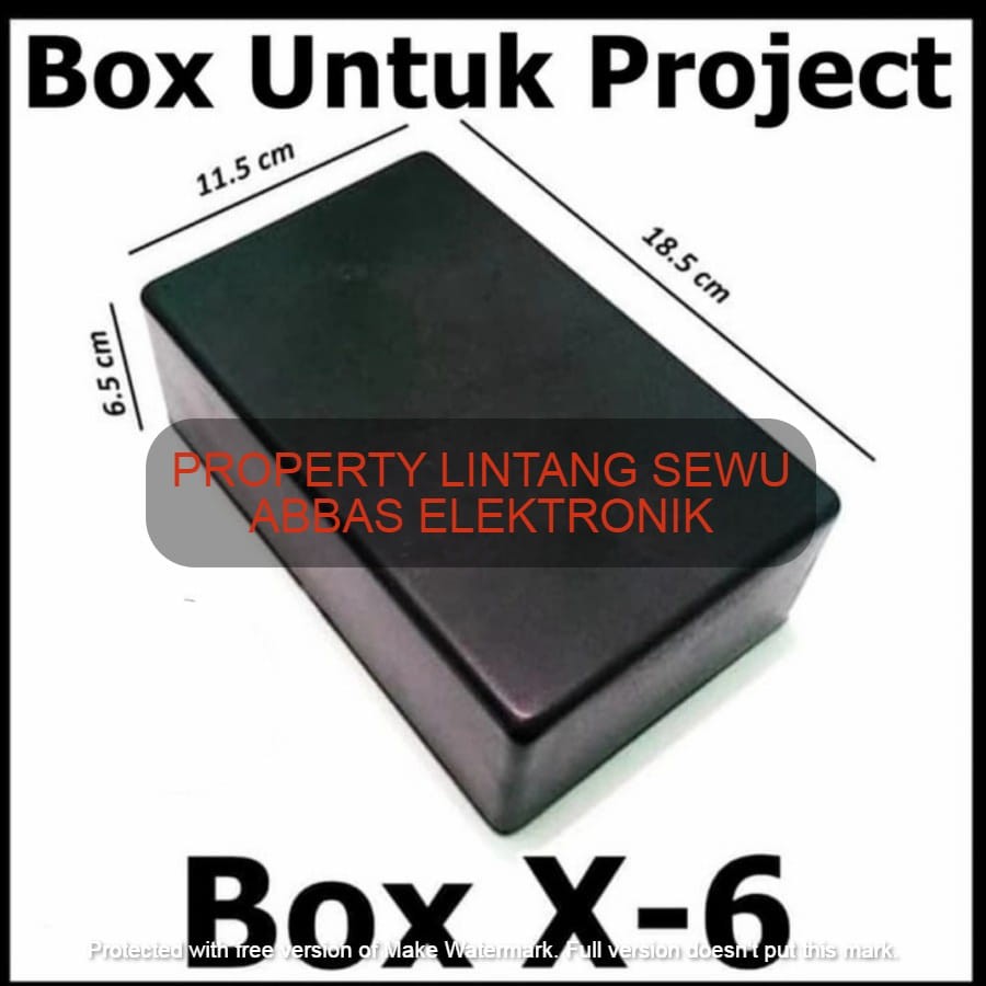 Jual BOX BOK PROJECT PLASTIK KOTAK X6 6.5 X 11.5 18.5 CM | Shopee Indonesia