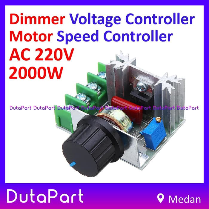 Jual Dimmer SCR 2000W Voltage Motor Speed Kecepatan Controller ...