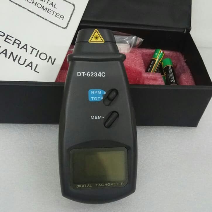 Jual Laser Digital Tachometer Alat Ukur kecepatan. DT26234C | Shopee ...