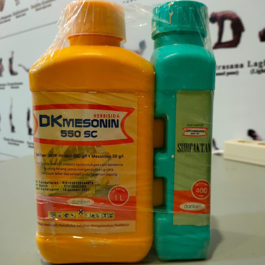 Jual AGROSHOP383 - DKMESONIN 550 SC 1 Liter Herbisida Atrazin 500 g/l ...
