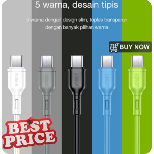Jual Kabel Data Robot RBM100 Micro USB Cable | Shopee Indonesia