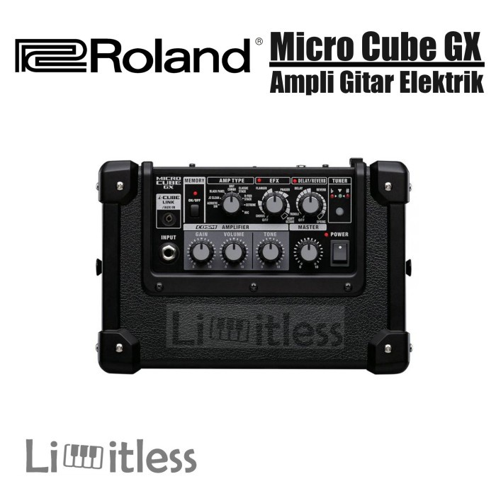 Jual bass-gitar-amplifier- ampli gitar roland micro cube gx garansi ...