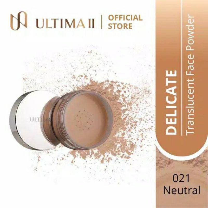Jual Bedak tabur ultima ll delicate translucent face powder kemasan ...