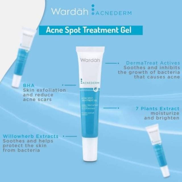 Jual Wardah Acnederm Acne Spot Treatment Gel 15 ml | Shopee Indonesia