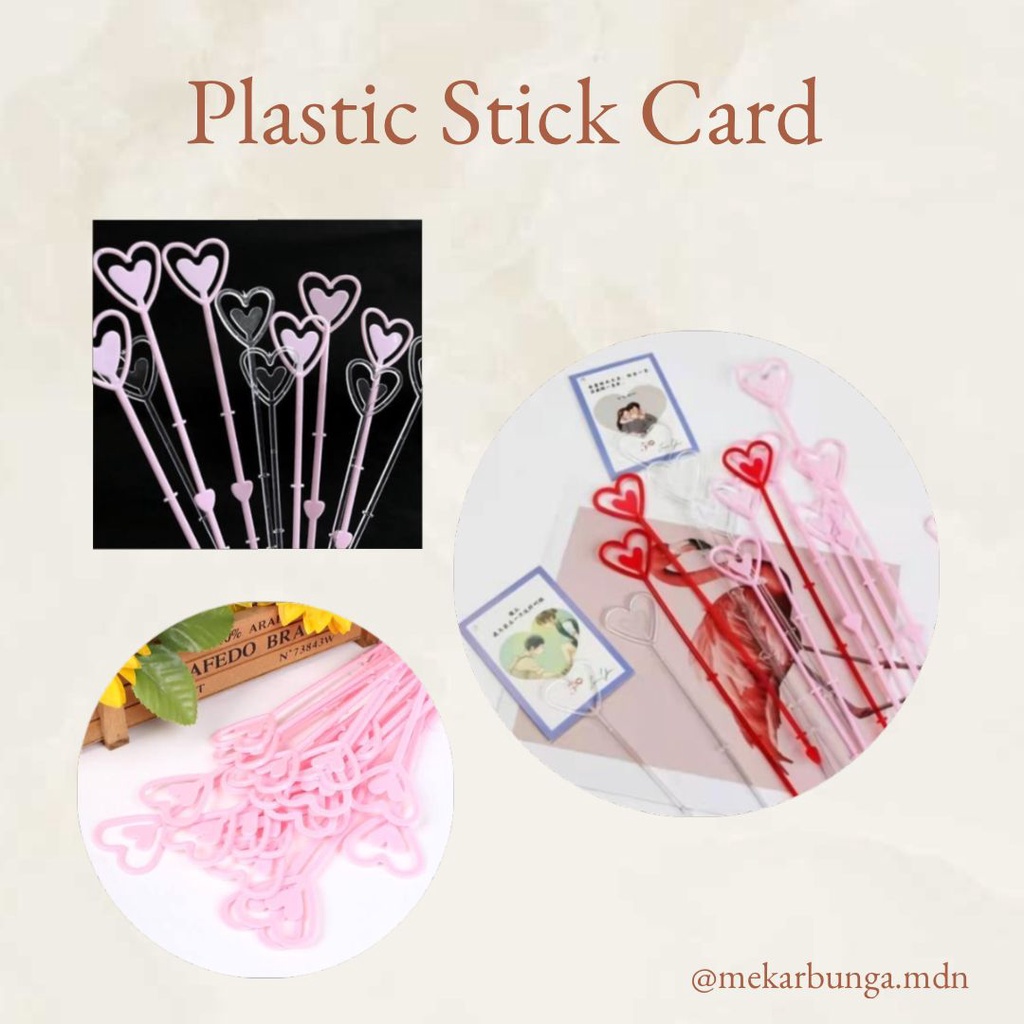 Jual (KC 3) - (Stick Kartu Plastik Love / Petak Transparan dan Warna ...
