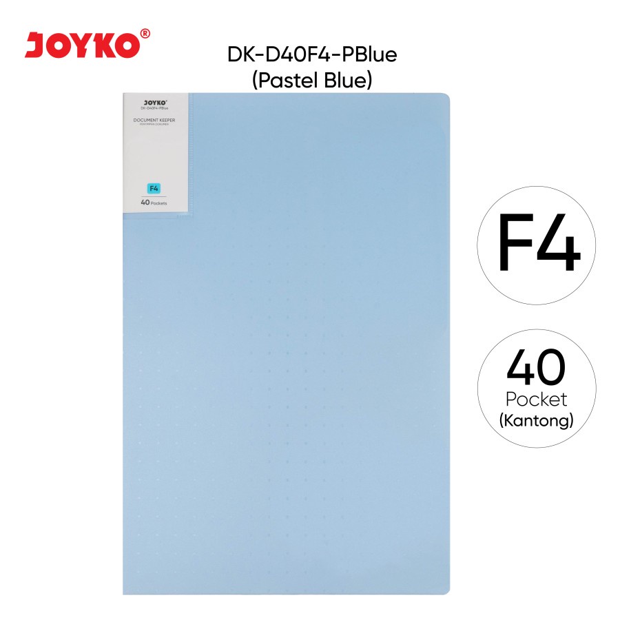 Jual Document Keeper Clear Holder Map File / Folder JOYKO DK F4 Pastel ...