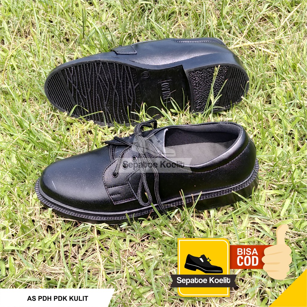 Jual SEPATU PDH KULIT PRIA SEPATU PDH TALI SEPATU SATPAM TNI SECURITY ...