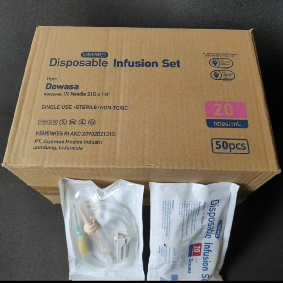 Jual INFUSION SET ONEMED/INFUSET ONEMED/ONEMED | Shopee Indonesia