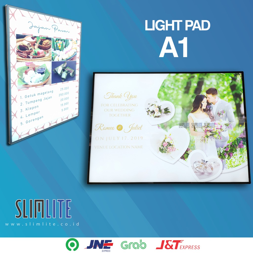 Jual Slimlite Lightpad A1 Wall Mounted - Slim Light box LED Neon Box ...