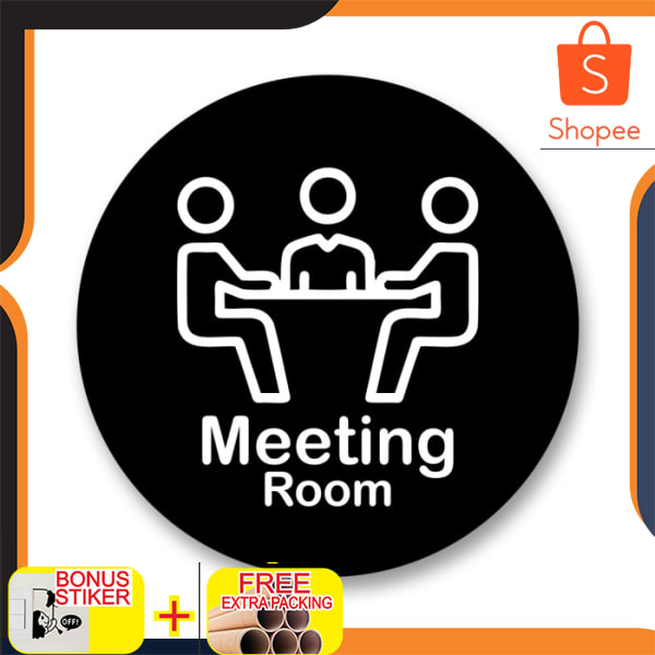 Jual wall sign - meeting room Elegan | Shopee Indonesia