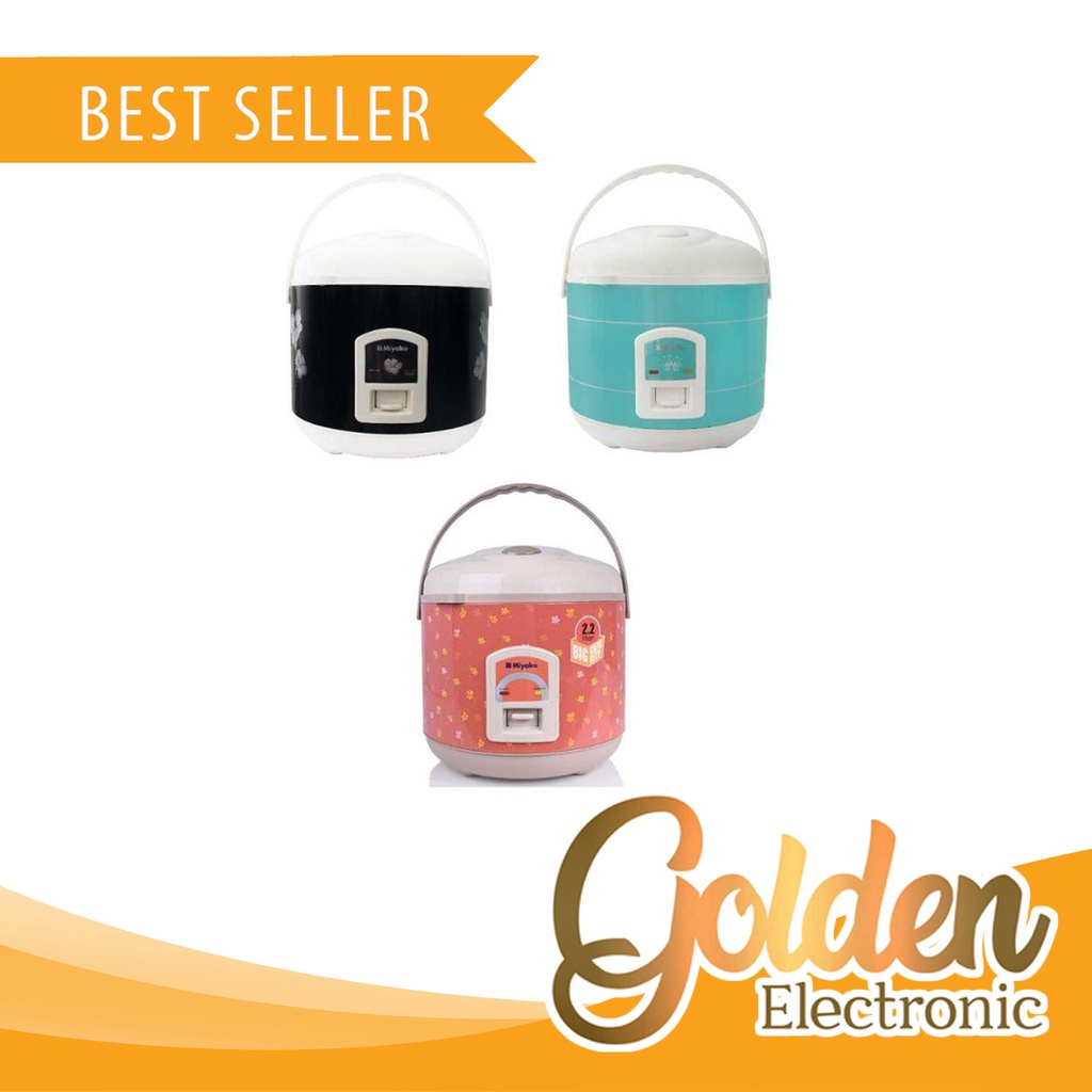 Jual Rice Cooker Miyako MCM-838 Magic Com Miyako MCM838 Kapasitas 2.2 ...