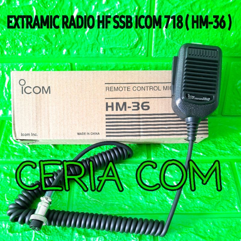Jual EXTRAMIC RADIO SSB ICOM 718 MICROPHONE ICOM HM36 / EXTRA MIC HF ...