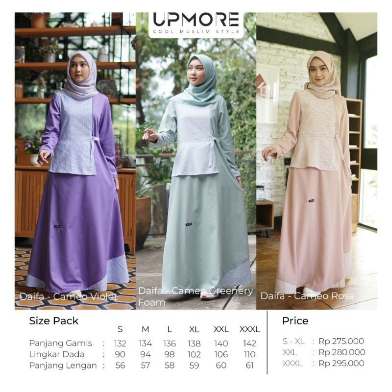 Jual UPMORE | Daifa Cameo Greenery - Foam | Daifa Cameo Rose - Sun ...