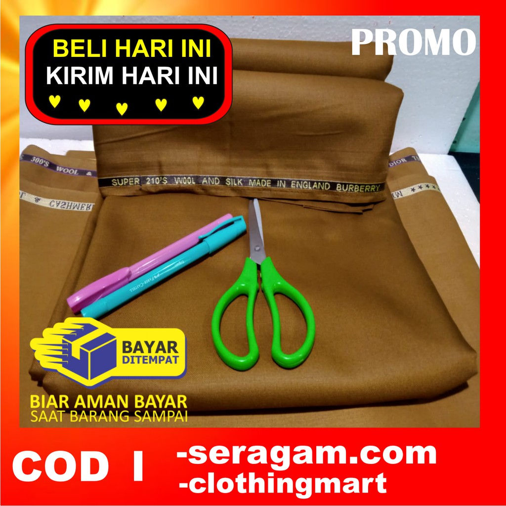 Jual KAIN PEMDA WARNA KHAKI/KHEKI/PNS/ASN | Shopee Indonesia