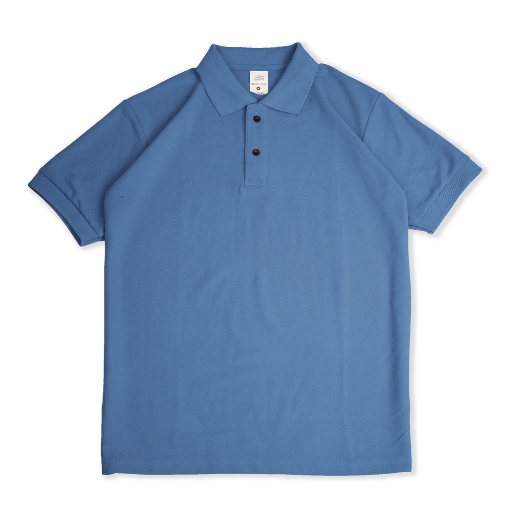 Jual POLO SHIRT STEEL BLUE | Shopee Indonesia