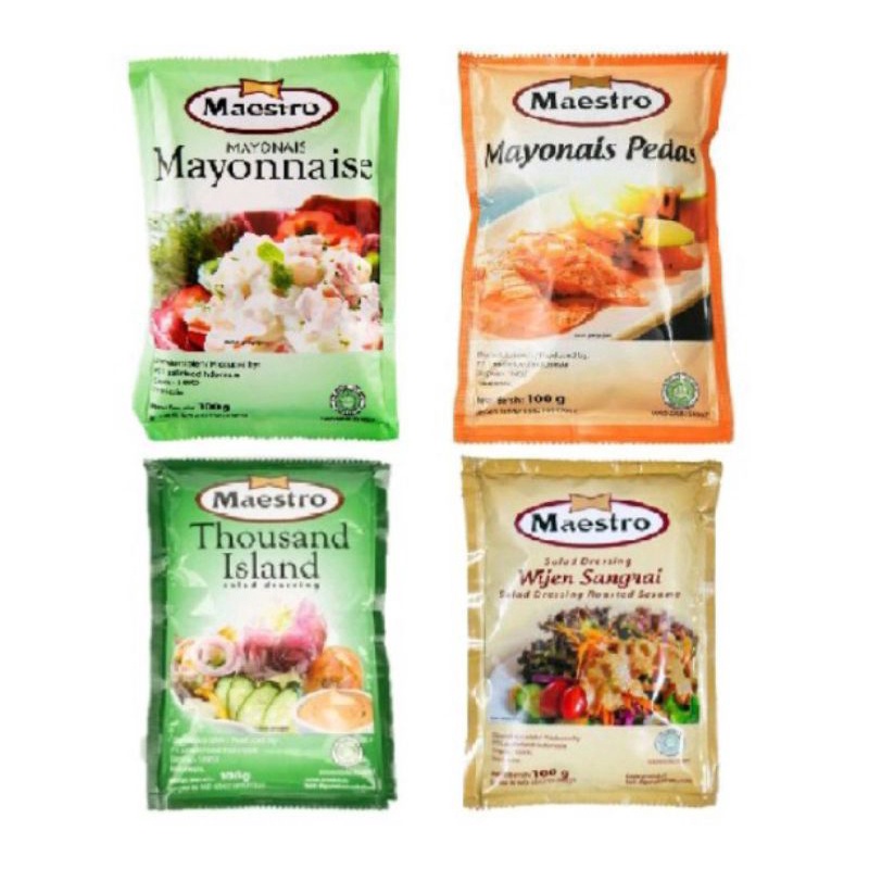 Jual Maestro Mayonaise Original / Mayo Pedas / Thousand Island / Wijen ...