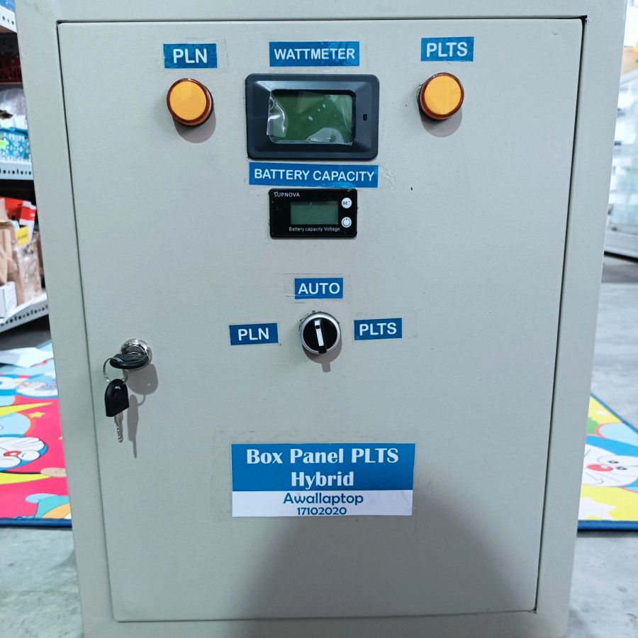 Jual box panel PLTS hybrid 3000w dg MPPT otomatis ATS LVD | Shopee ...