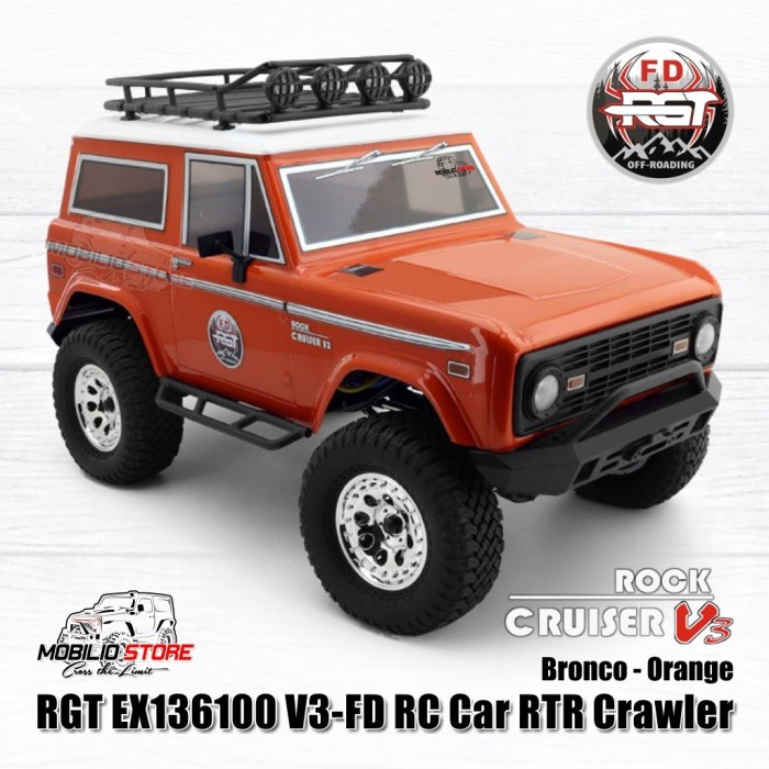 Jual RC RGT 136100V3 FD 1/10 Scale 4WD Rock Crawler Cruiser RTR Ford ...