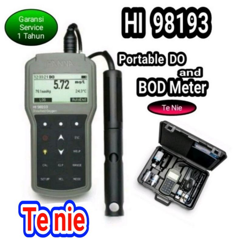 Jual HI-98193 Professional Waterproof Dissolved Oxygen and BOD Meter ...
