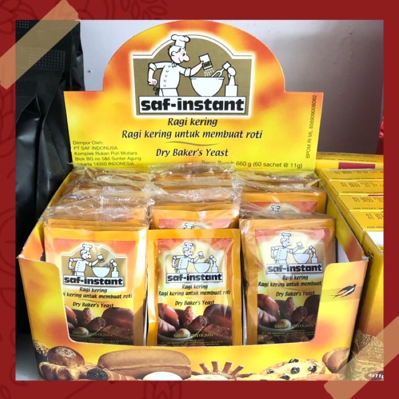 Jual SAF INSTANT SACHET RAGI INSTAN 11 GRAM | Shopee Indonesia