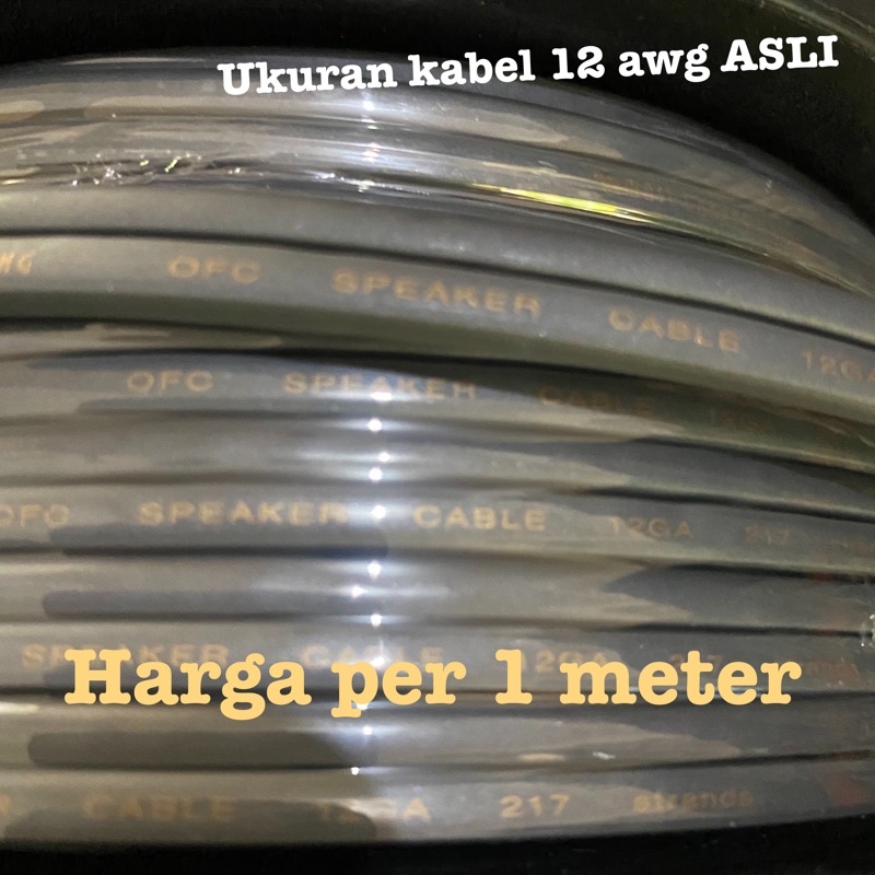 Jual kabel speaker / subwoofer 12 awg Pure Signal , Mass engineer ...
