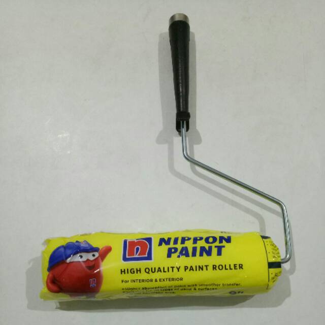 Jual KUAS ROLL CAT TEMBOK NIPPON PAINT / GAGANG + BULU BUSA ROLLER CAT ...