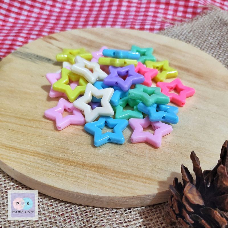 Jual Bahan aksesoris - Akrilik bintang pandora | bahan craft pastel ...