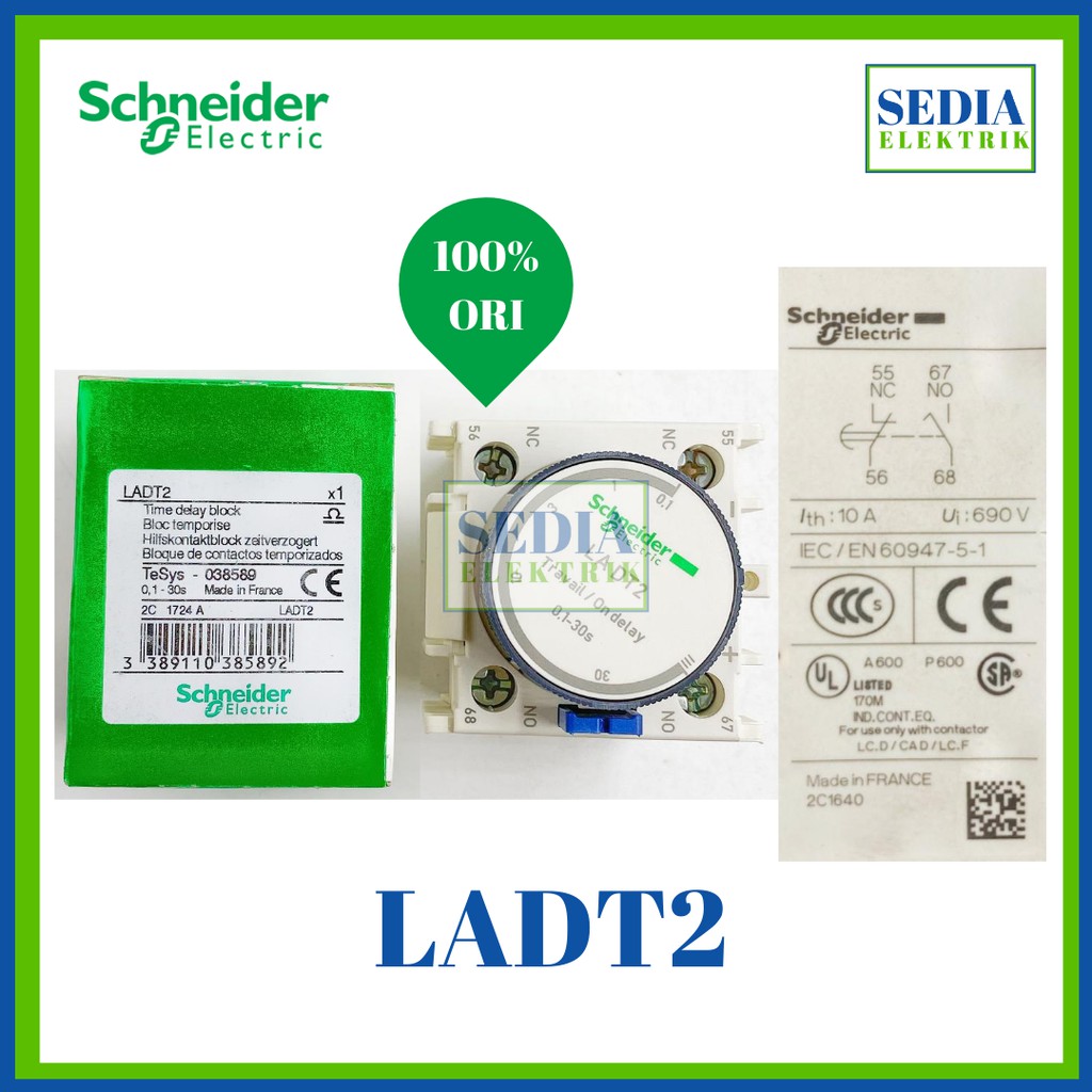 Jual TIMER SCHNEIDER LADT2 | Shopee Indonesia