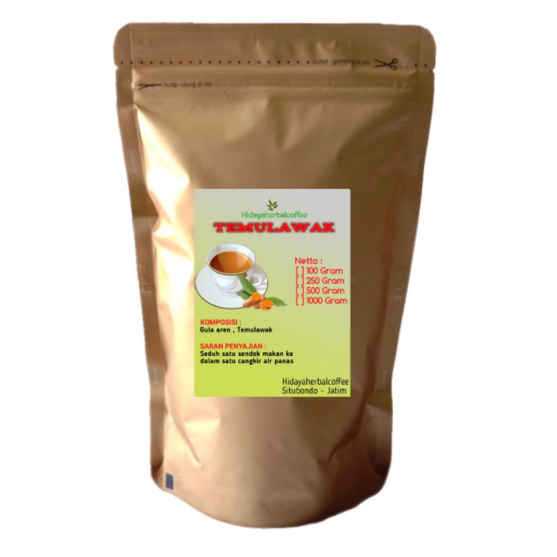 Jual Jamu Herbal Temulawak + Gula Aren 100gram | Shopee Indonesia