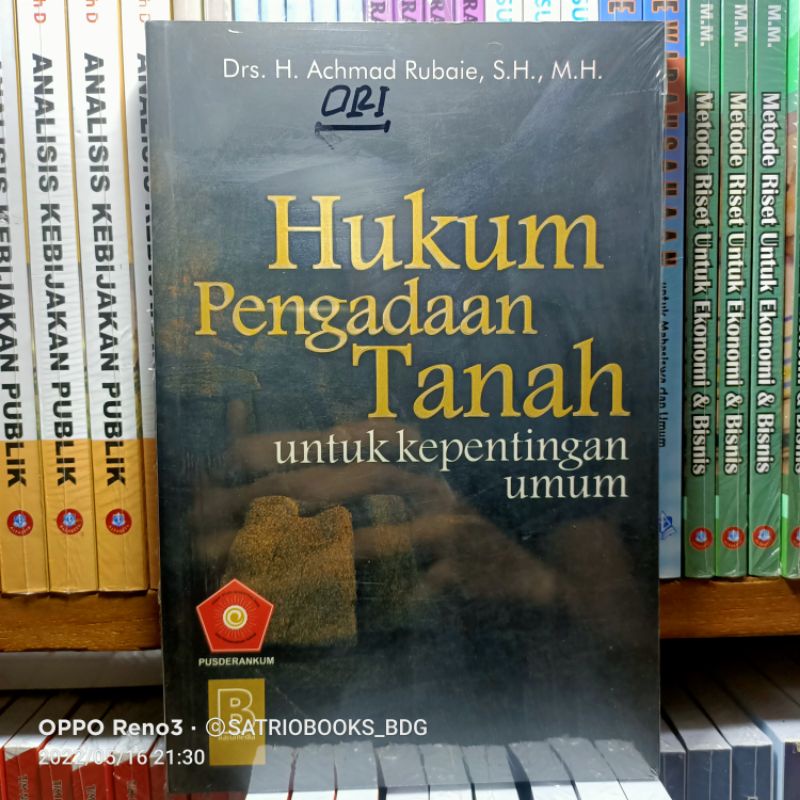 Jual HUKUM PENGADAAN TANAH. DRS. ACHMAD RUBAIE, SH. ORIGINAL | Shopee ...