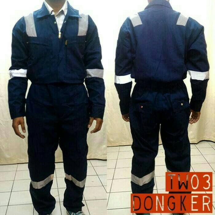 Jual Wearpack Coverall Wearpack Safety Warna Biru Dongker / Seragam ...