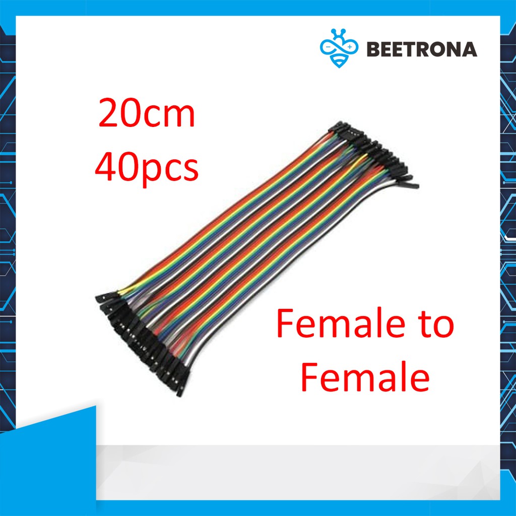 Jual Isi 40pcs Jumper Kabel Cable Female to Female Kabel untuk Arduino ...