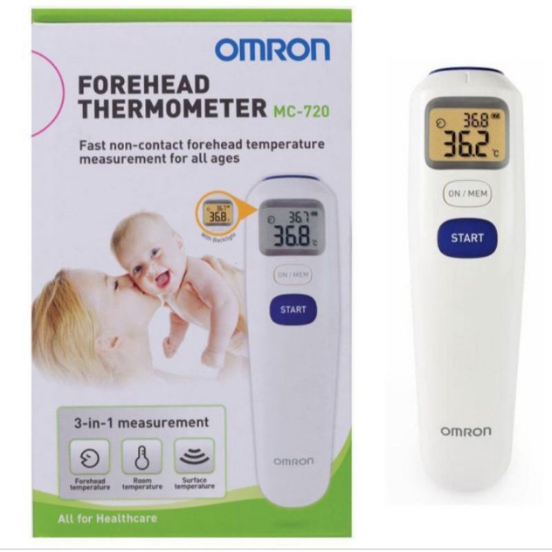 Jual OMRON - Termometer Non Kontak MC 720 | Forehead Infrared ...