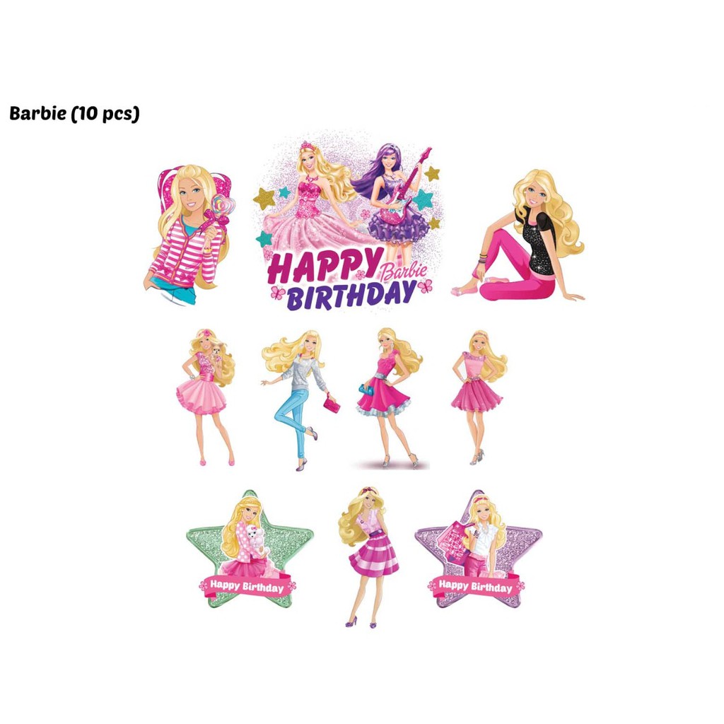 Jual Topper Kue Barbie (10 pcs) | Shopee Indonesia