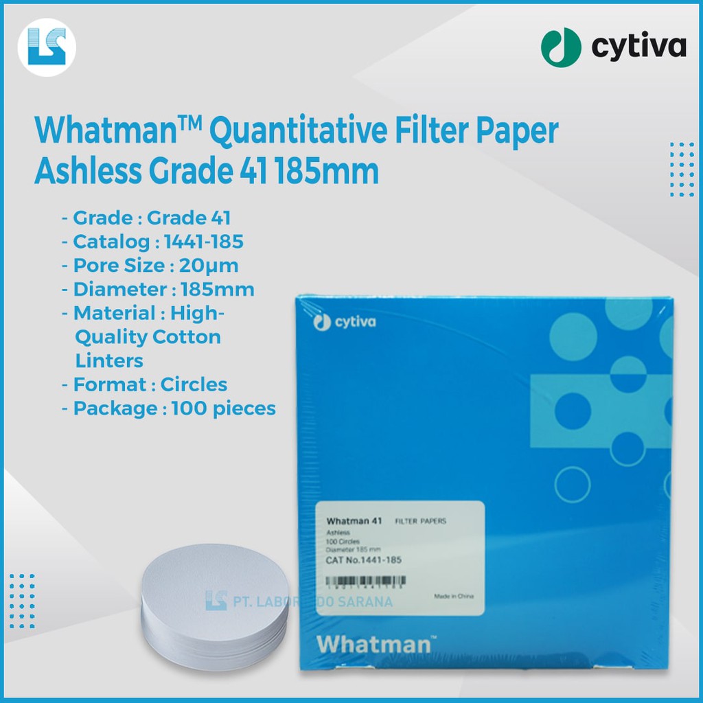 Jual Whatman Filter Paper / Kertas Saring Grade 41 , 185 mm | Shopee Indonesia