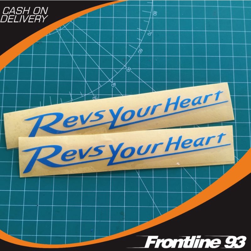Jual Sticker Cutting REVS YOUR HEART - stiker racing - stiker motor ...
