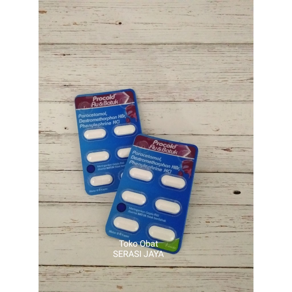Jual Procold Flu & Batuk Blister isi 6 kaplet Obat Batuk | Shopee Indonesia
