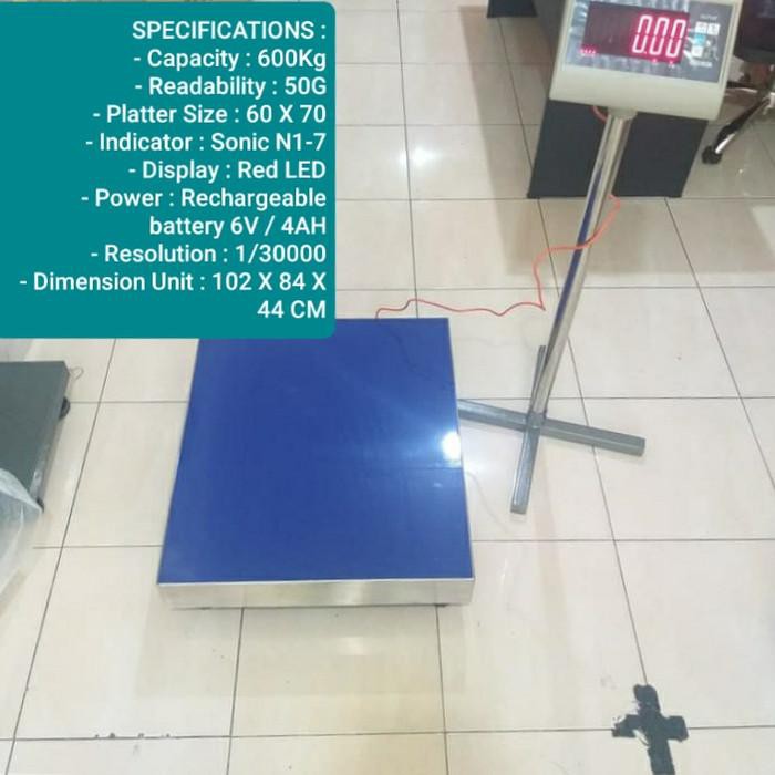 Jual Timbangan lantai digital serbaguna merek sonic n1-7 kapasitas 600 ...
