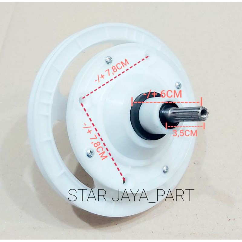 Jual GEARBOX MESIN CUCI POLYTRON GERIGI 10 PULLY BESAR 2 TABUNG ...