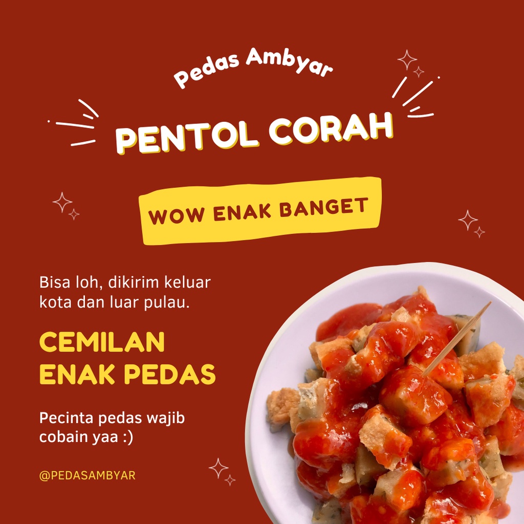 Jual PENTOL CORAH PEDAS AMBYAR KHAS MADIUN TERENAK | Shopee Indonesia