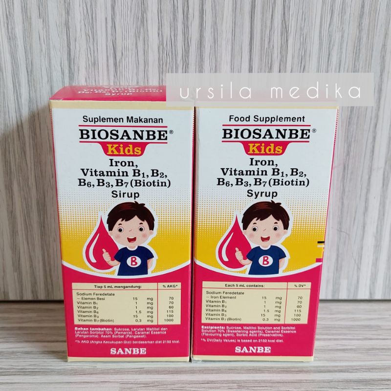 Jual Biosanbe Kids Sirup | Multivitamin anak | Shopee Indonesia