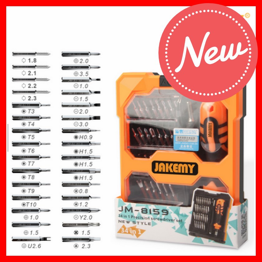 Jual Jakemy 34 in 1 Obeng Set Perkakas Repair Tool Screwdriver Set JM ...