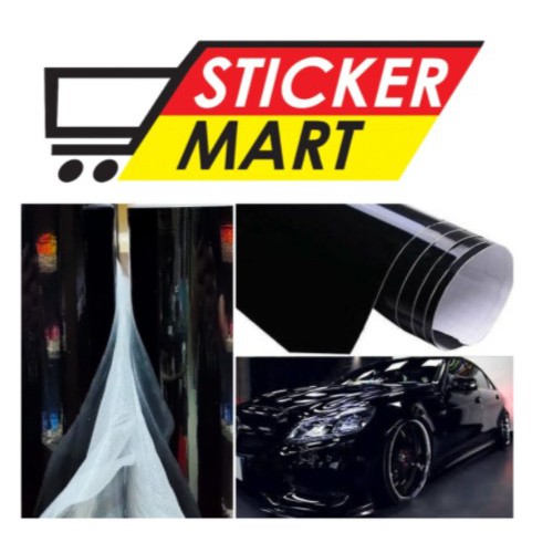 Jual Sticker Mobil Car Wrap Hitam Black Ultra Super Glossy uk:152cm ...