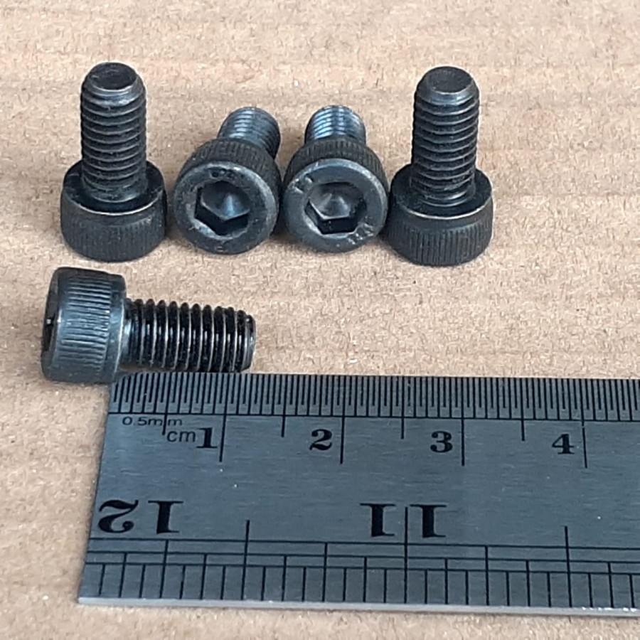 Jual BAUT L M6X12 BAJA M6 X 12 HITAM PANJANG 1,2CM KUNCI L5 L 5 HEX ...
