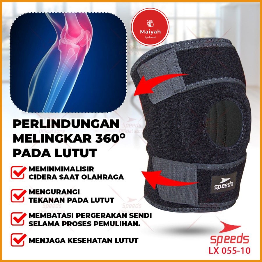 Jual Knee Open Patella support Pelindung Sendi Lutut Olahraga Neoprene ...