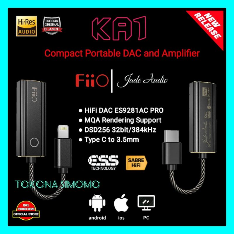 Jual Fiio KA1 Hi-Res Compact Portable DAC and Amplifier Original | Shopee Indonesia