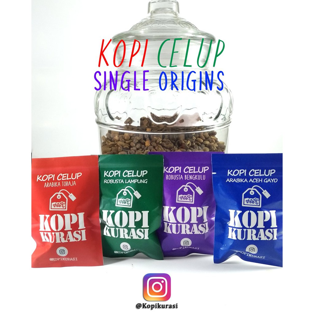 Jual Parcel Kopi Celup MIX Arabika Robusta isi12 sachet - 4 jenis ...